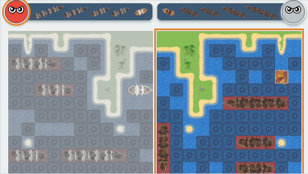 Pirate Battle Ships Ahoy - Play online at Coolmath Games